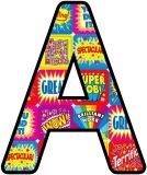 Free display lettering with motivational, praise words, wow, great ...